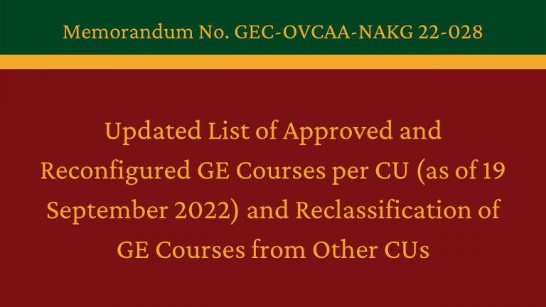 Home - General Education Center (GEC) Diliman