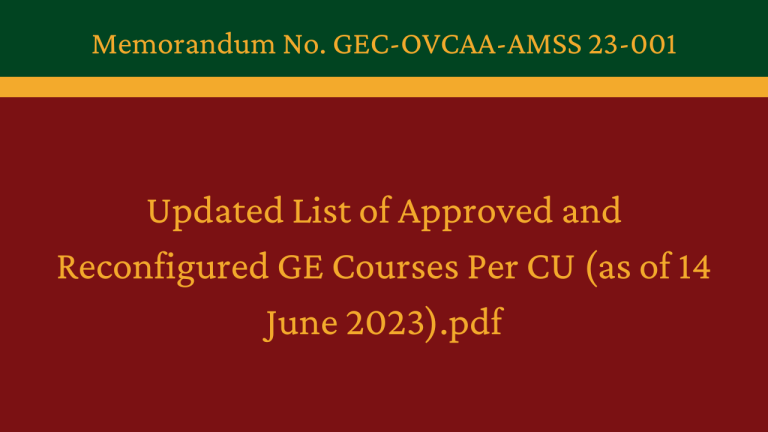 Home - General Education Center (GEC) Diliman
